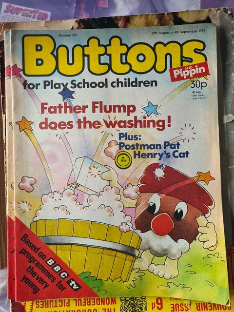 BUTTONS & PIPPIN 1987 #509 Vintage Comic Book - Father flump, Postman ...