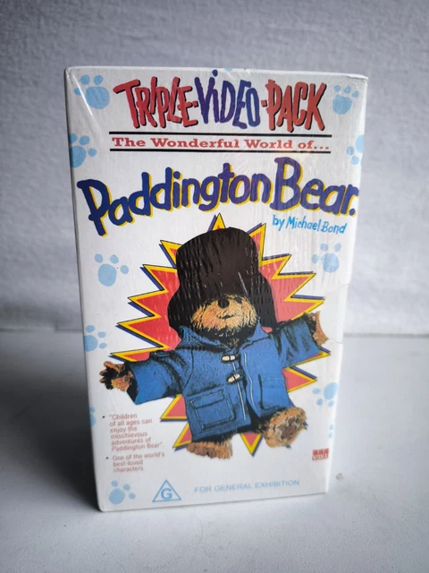 PADDINGTON BEAR TRIPLE Video Pack VHS - New & Sealed **RARE** COLLECTOR ...