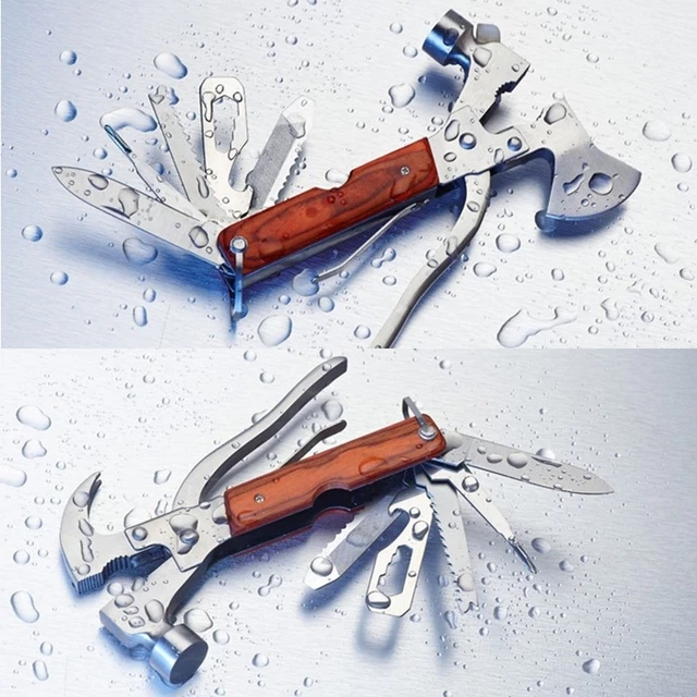 MULTITOOL AXT MULTIFUNKTIONSWERKZEUG Taschenmesser Beil Hammer Zange Outdoor EDC EUR 15,89 ...