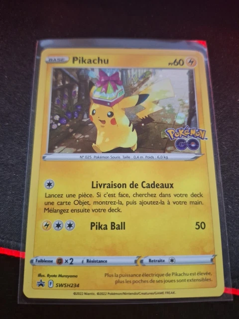 CARTE POKEMON PIKACHU SWSH234 PROMO Holo Pokémon GO EB10.5 FR NEUF EUR ...