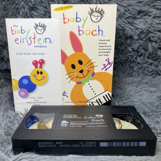 BABY EINSTEIN BABY Bach VHS Video Tape Infant Learning 1 To 36 Months ...