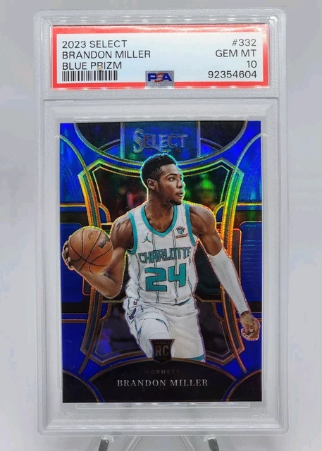 2023-24 SELECT BRANDON Miller RC Mezzanino Blu Prizm Rookie PSA 10 EUR ...