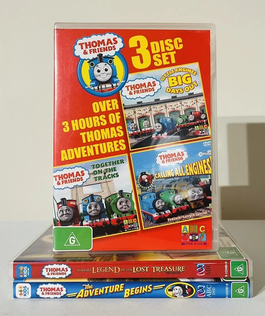 THOMAS & FRIENDS DVD Bundle x 3 Region 4 ABC Kids $32.95 - PicClick AU