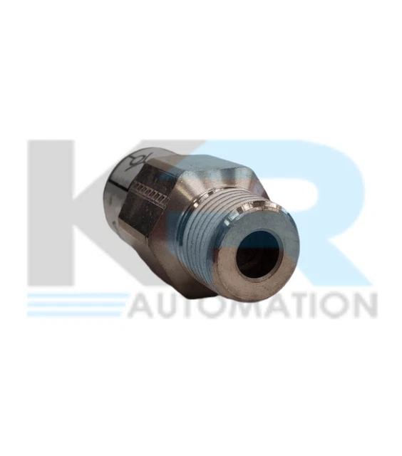NEW SMC AKB03A Bushing Type Straight Check Valve 3/8" Male to Female ...