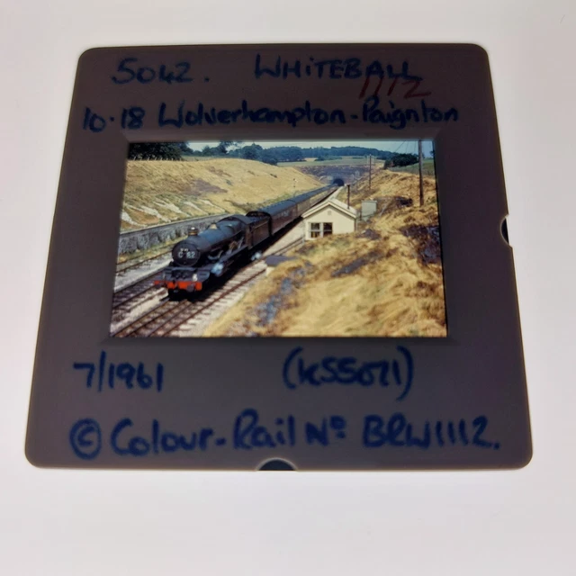 COLOUR-RAIL SLIDE REF BRW1112 BR 5042 Whiteball Tunnel 7/61 £2.49 ...