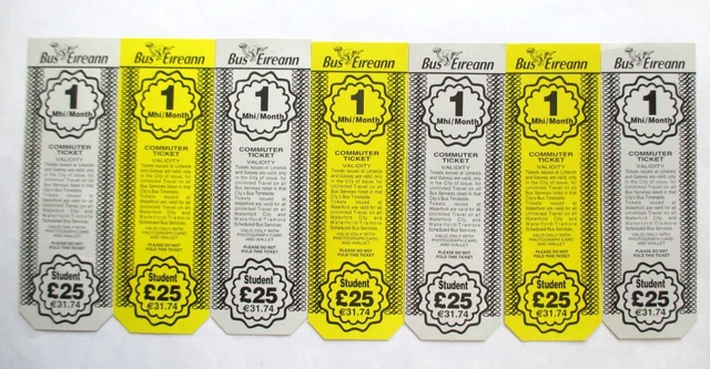 12 X BUS Eireann & Expressway Ulsterbus Tickets Ireland Used £3.75 ...
