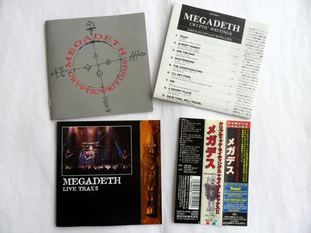 MEGADETH RARE CD Cryptic Writings + Live Trax 2 (Metallica Slayer ...