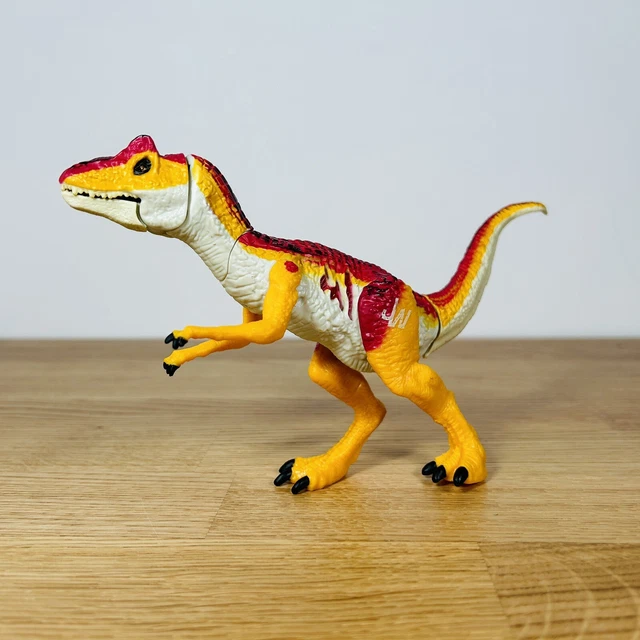 JURASSIC WORLD DINOSAUR Allosaurus Red Yellow Action Figure Battle ...