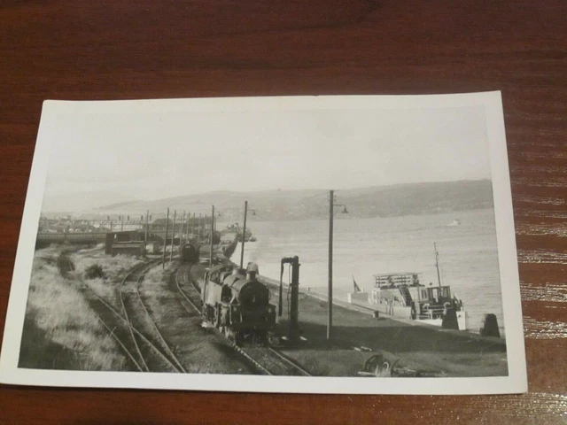BR STANDARD CLASS 4 Tank Loco at Quayside Location October 1966 B&W ...