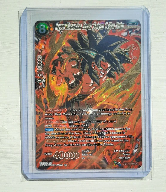 HYPER EVOLUTION SUPER SAIYAN 4 SON GOKU BT3-123 SCR Dragon Ball Super EUR 39,29 - PicClick FR