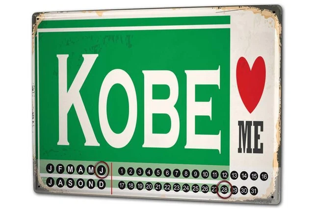 PERPETUAL CALENDAR RETRO Art Metropole Kobe Japan Tin Metal Magnetic ...