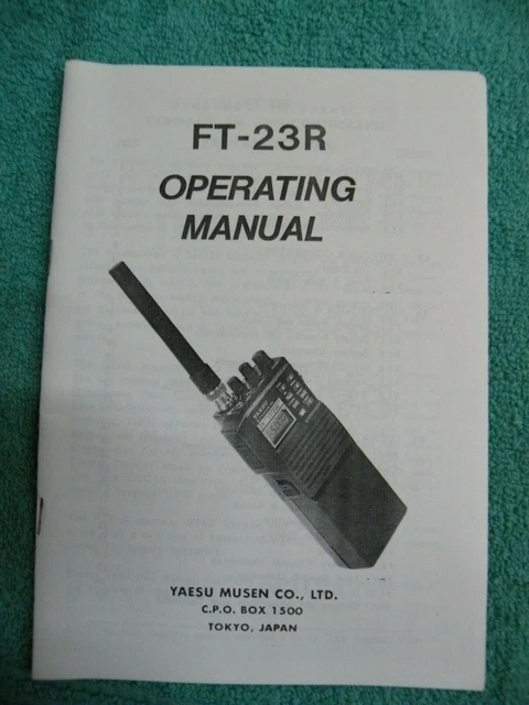 YAESU FT-23R MANUALE Operativo Radioamatoriale EUR 11,65 - PicClick IT