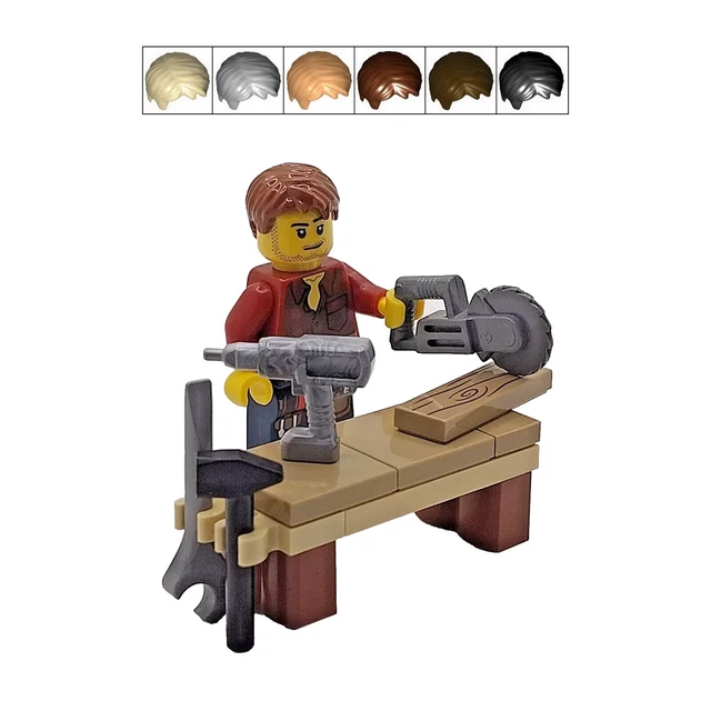LEGO® CARPENTER GIFT Ornament Joiner Minifigure & Tools Chippy ...