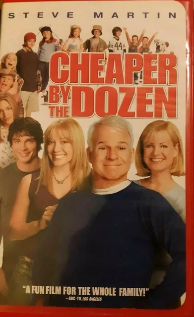 CHEAPER BY THE Dozen (VHS) Steve Martin Bonnie Hunt Hilary Duff - A ...