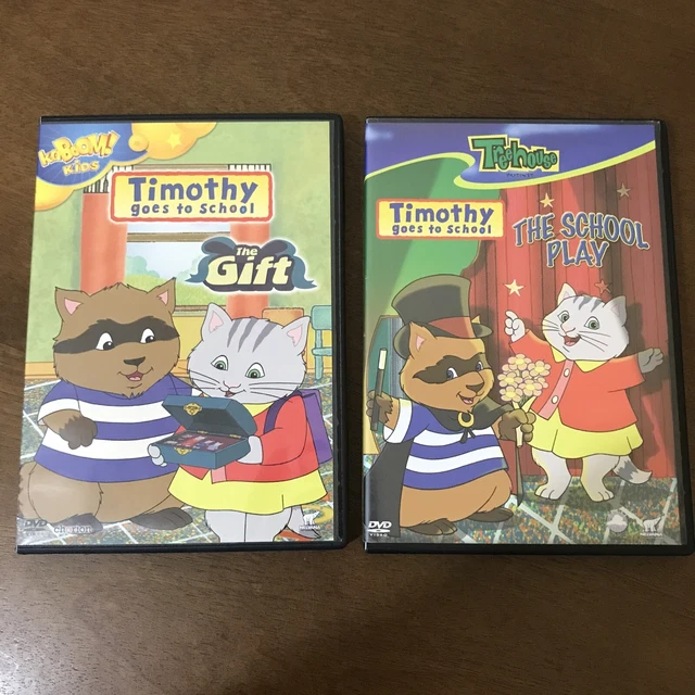 LOT OF 2 Timothy Goes to School DVDs The Gift, School Play, Kaboom ...
