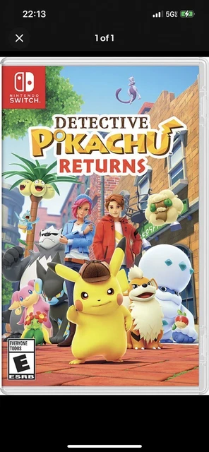 DETECTIVE PIKACHU RETURNS | Nintendo Switch 2023 US | BRAND NEW FACTORY SEALED EUR 37,15 ...