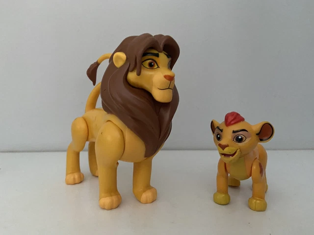 DISNEY LION GUARD King Adult Simba And Son Kion Deluxe Figures £8.95 ...