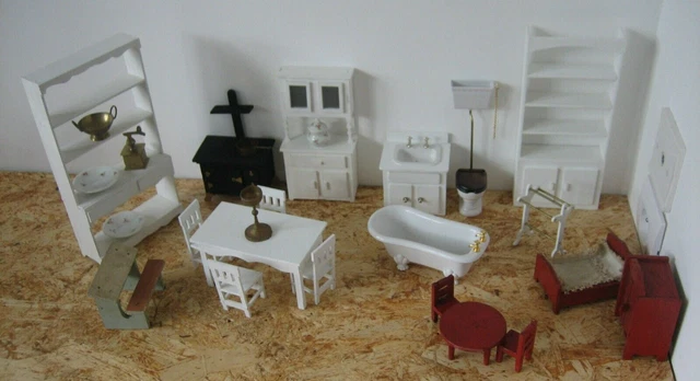 JOUET ANCIEN MOBILIER de maison poupée meuble & accessoires divers EUR 38,00 - PicClick FR