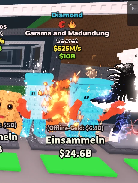 DIAMOND GARAMA AND Madundung 525M Steal a Brainrot Secret Selten Top ...