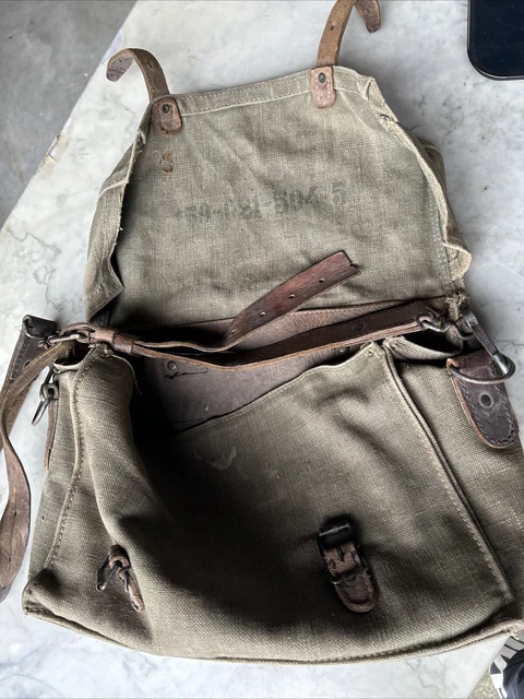 ANCIEN SAC BESACE Militaire Collection Armée Soldat Militaria Ww1 Ww2 ...