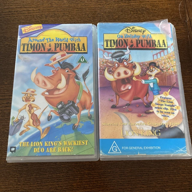 TIMON AND PUMBAA - VHS 2 Pack. UK & Rare Australia Release See ...
