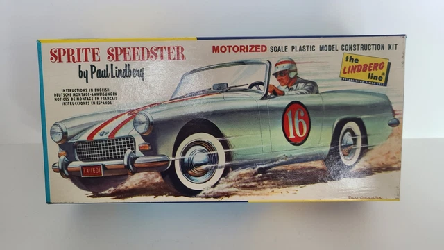 VINTAGE PAUL LINDBERG Sprite Speedster Motorized Plastic Model Kit £94. ...