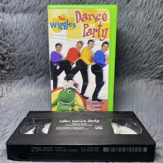 WIGGLES, THE: WIGGLES Dance Party VHS 2001 Hard Clamshell Case Classic ...