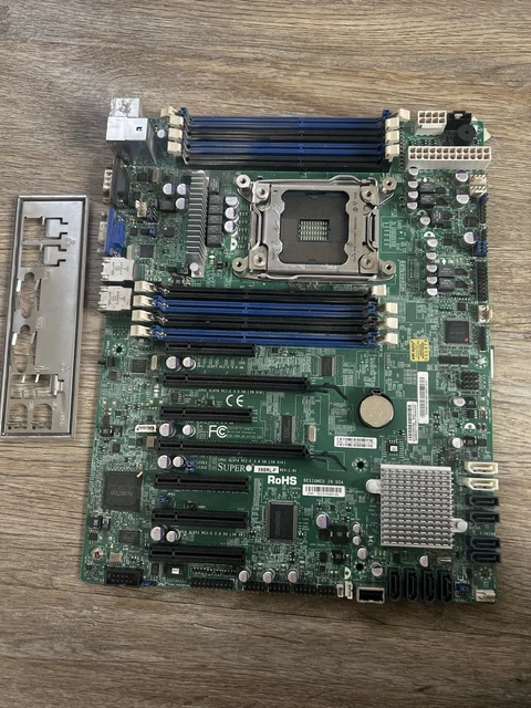 SUPERMICRO ATX X9SRL-F LGA2011 Motherboard with Heatsink and IO Shield ...