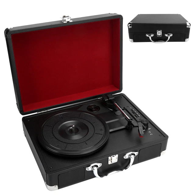 UK PLUG 100240V HYT01 Record Player 33/45/78 Turntable USB Memory Card ...