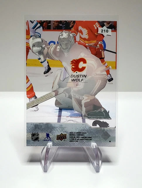 DUSTIN WOLF 2023-24 Upper Deck Hockey Clear Cut Young Guns Rookie #210 ...