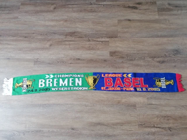 WERDER BREMEN FC Basel Fussball Schal, Fanschal, Scarf, Sammlung EUR 10 ... WERDER BREMEN FC Basel Fussball Schal, Fanschal, Scarf, Sammlung EUR 10 ...