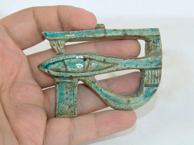 RARE ANCIENT PHARAONIC Antique Protection Horus Eye Amulet Egyptian ...