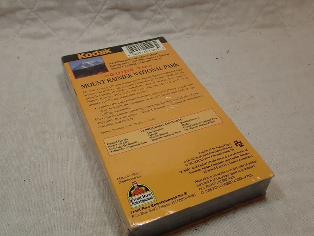 KODAK GUIDE TO Mount Rainier National Park Vhs Tape $4.50 - PicClick CA
