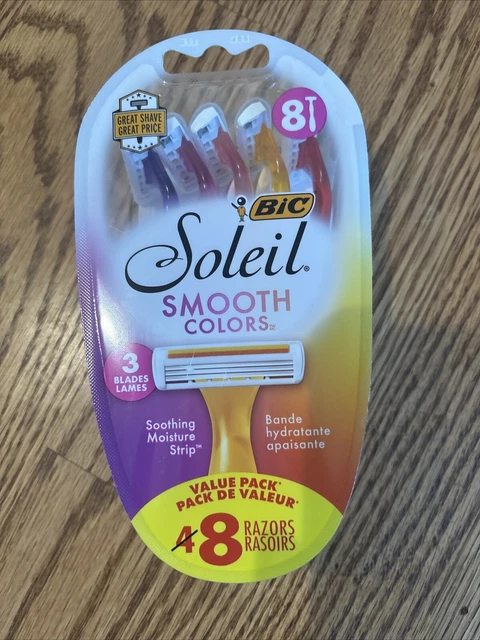 BIC SOLEIL COLOR Collection Women's Disposable Razor, 3 Blade, 8 Razors ...