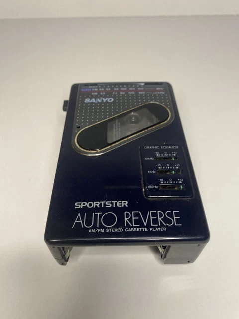 SANYO MGR87 SPORTSTER Auto Reverse FM/AM Stereo Cassette Player ...