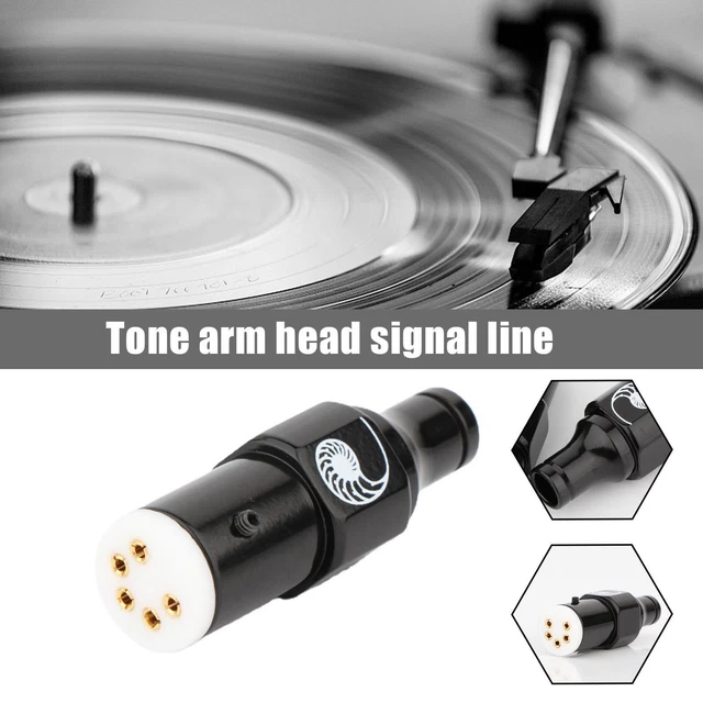 TURNTABLE 5 PIN DIN Female Plug Tonearm Connector LP Vinyl Jack Female ...