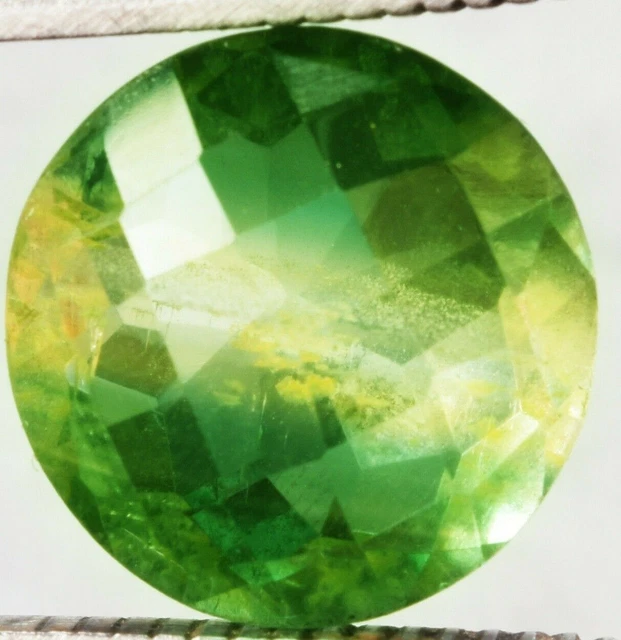 13.55 CTS. NATURAL Brazilian Bi-Color Tourmaline Round Shape Certified ...