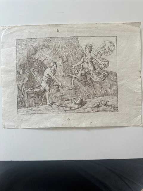 OLD MASTER DRAWING Ink Disegno Dessin XVIII century EUR 150,00 ...