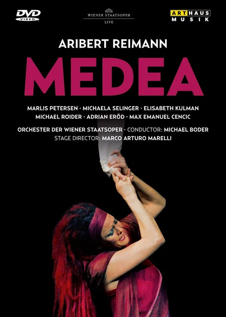 MEDEA (DVD) MARLIS Petersen Elisabeth Kulman Michael Roider Max Emanuel ...