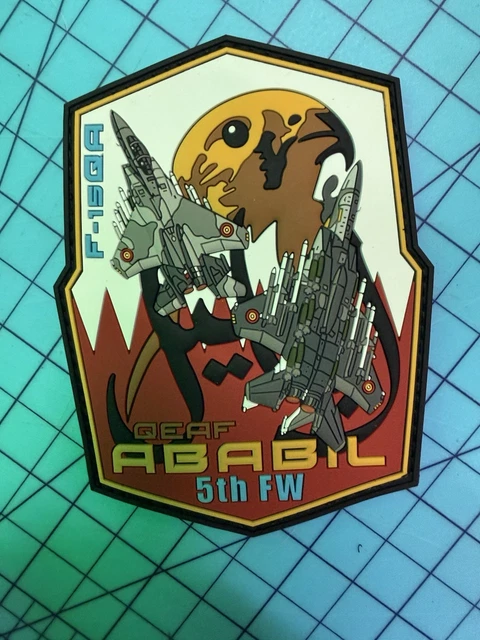 QATARI AIR FORCE F-15QA PVC Patch 5th Fighter Wing Riat 2024 £10.78 ...