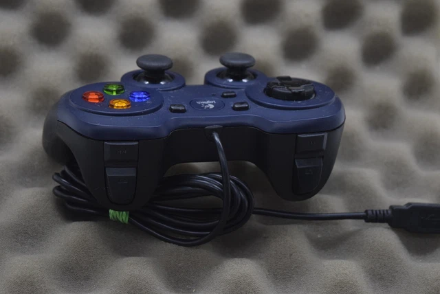 LOGITECH GAMEPAD F310 USB Wired Controller for PC - Blue/Black - Tested ...