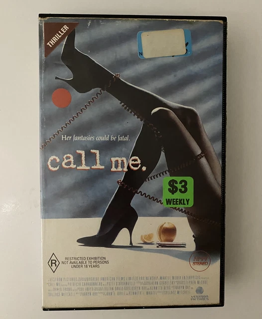 CALL ME [VHS] Vestron Video Big Box Ex-Rental Tape 1988 Erotic Thriller ...