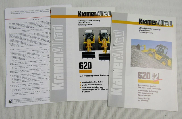 2 PROSPEKTE TECHNISCHE Daten zu Kramer Allrad 620 / Serie 2 1998/9 ...