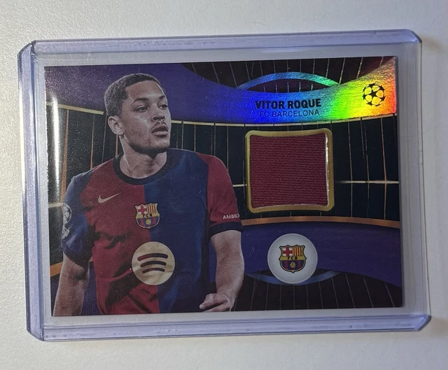 2024/25 TOPPS UCC Flagship Vitor Roque Patch Relic Card 53/299 #SR-VR ...
