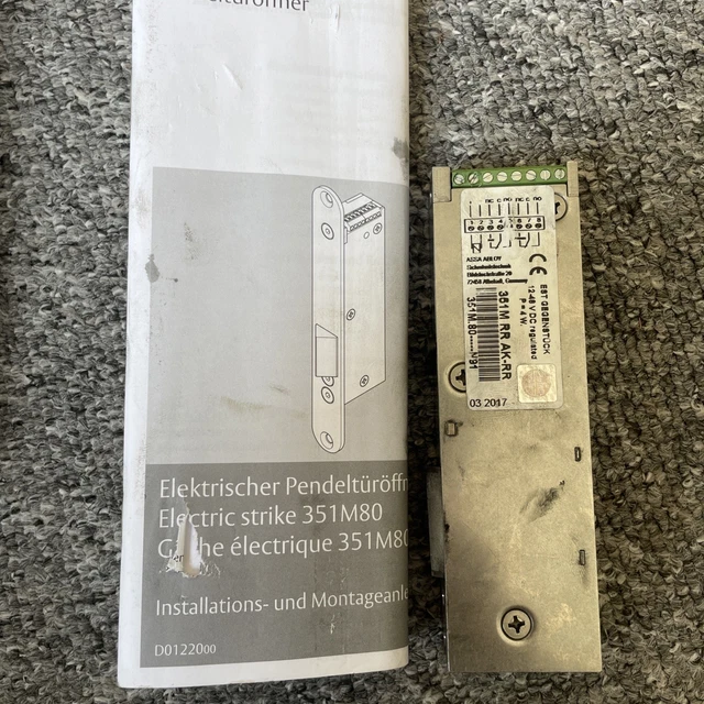 ABLOY EFFEFF 351M80 Electric Lock 12/24V DC - Monitored £104.68 ...