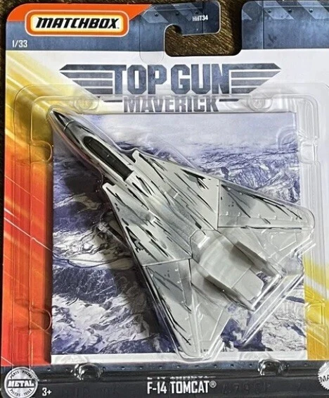 MATCHBOX SKY BUSTERS Top Gun Maverick F14 Tomcat 1:64 Diecast Jet ...