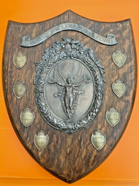TROPHY SHIELD ‘100 years old’ wall or stand mount EUR 96,03 - PicClick DE