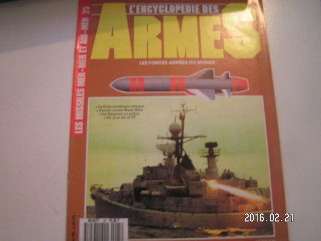 **A ATLAS ENCYCLOPÉDIE des armes n°25 Les missiles mer mer et air mer EUR 4,50 - PicClick FR