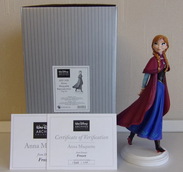 DISNEY ANNA FROZEN Maquette archives collection limited edition ...