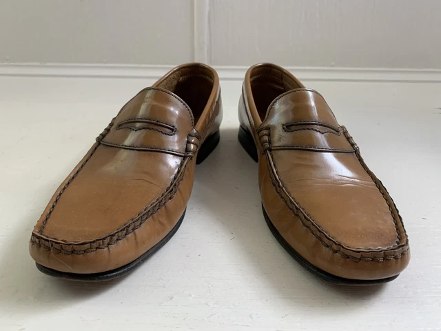 WOMEN’S SIZE 38 Innovare Made In Italy Leather Flat Slip On Shoes Fits ...